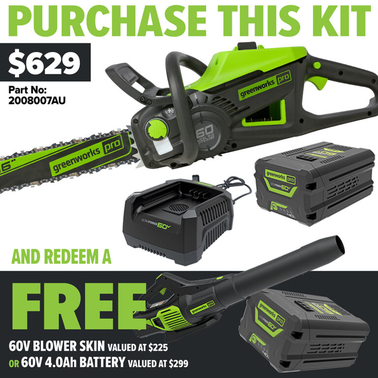 Free Redemption Offers - Greenworks Australia