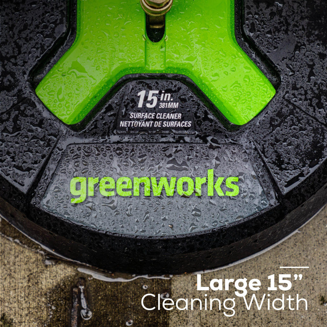 15'' Rotating Surface Cleaner - suits 60V 3000 PSI Pressure Washer ...