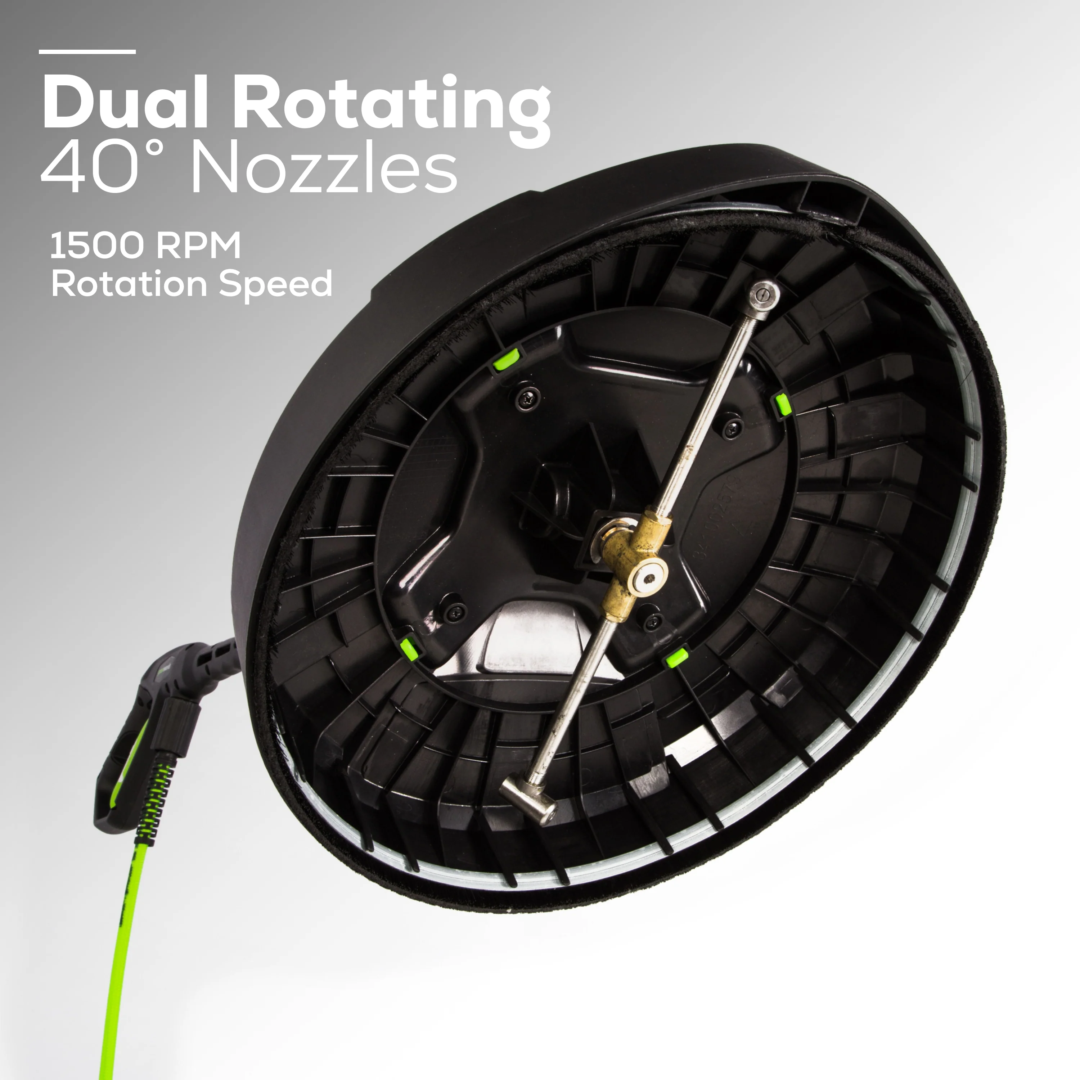 15'' Rotating Surface Cleaner - suits 60V 3000 PSI Pressure Washer ...