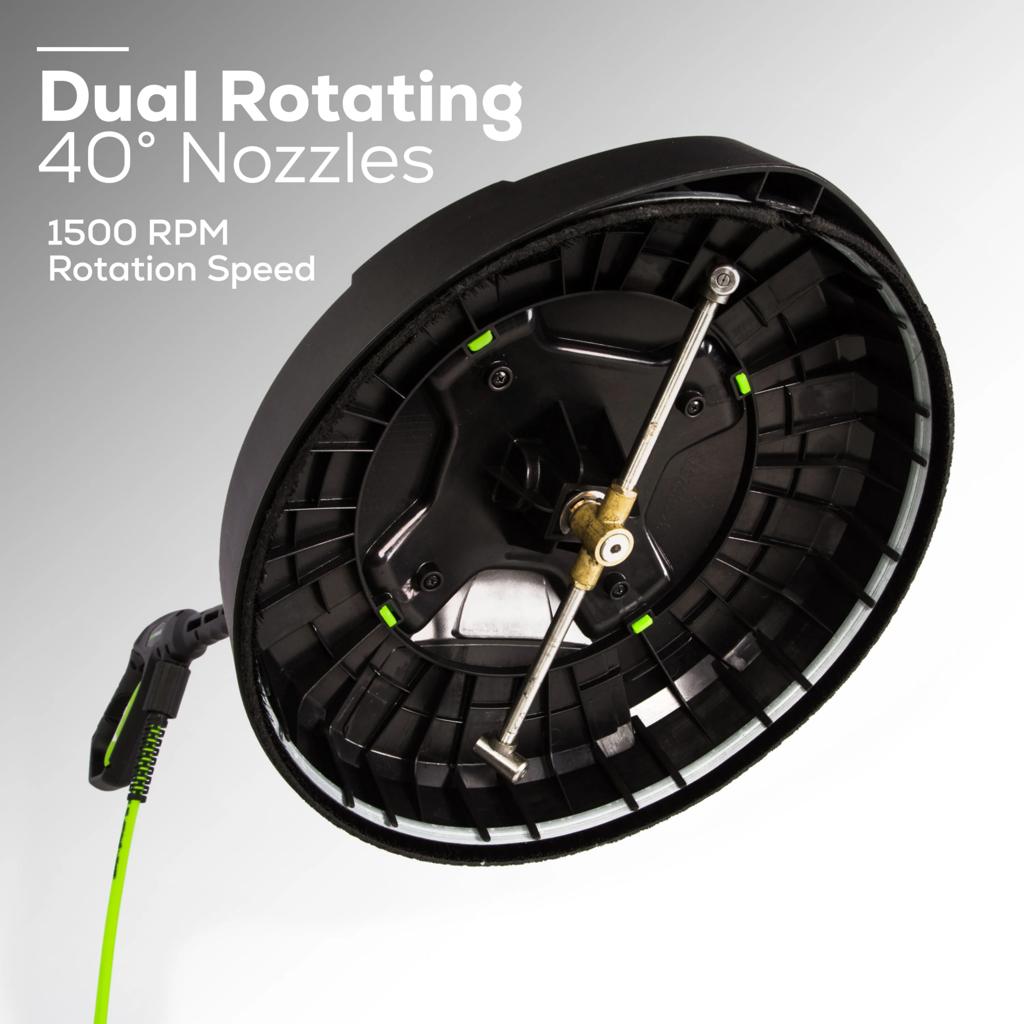 15'' Rotating Surface Cleaner - suits 60V 3000 PSI Pressure Washer ...